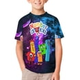 Boys Girls Number Cartoon Show Block T-Shirts 3D Graphic Shirts Kids ...