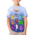 Boys Girls Number Cartoon Show Block T-Shirts 3D Graphic Shirts Kids ...
