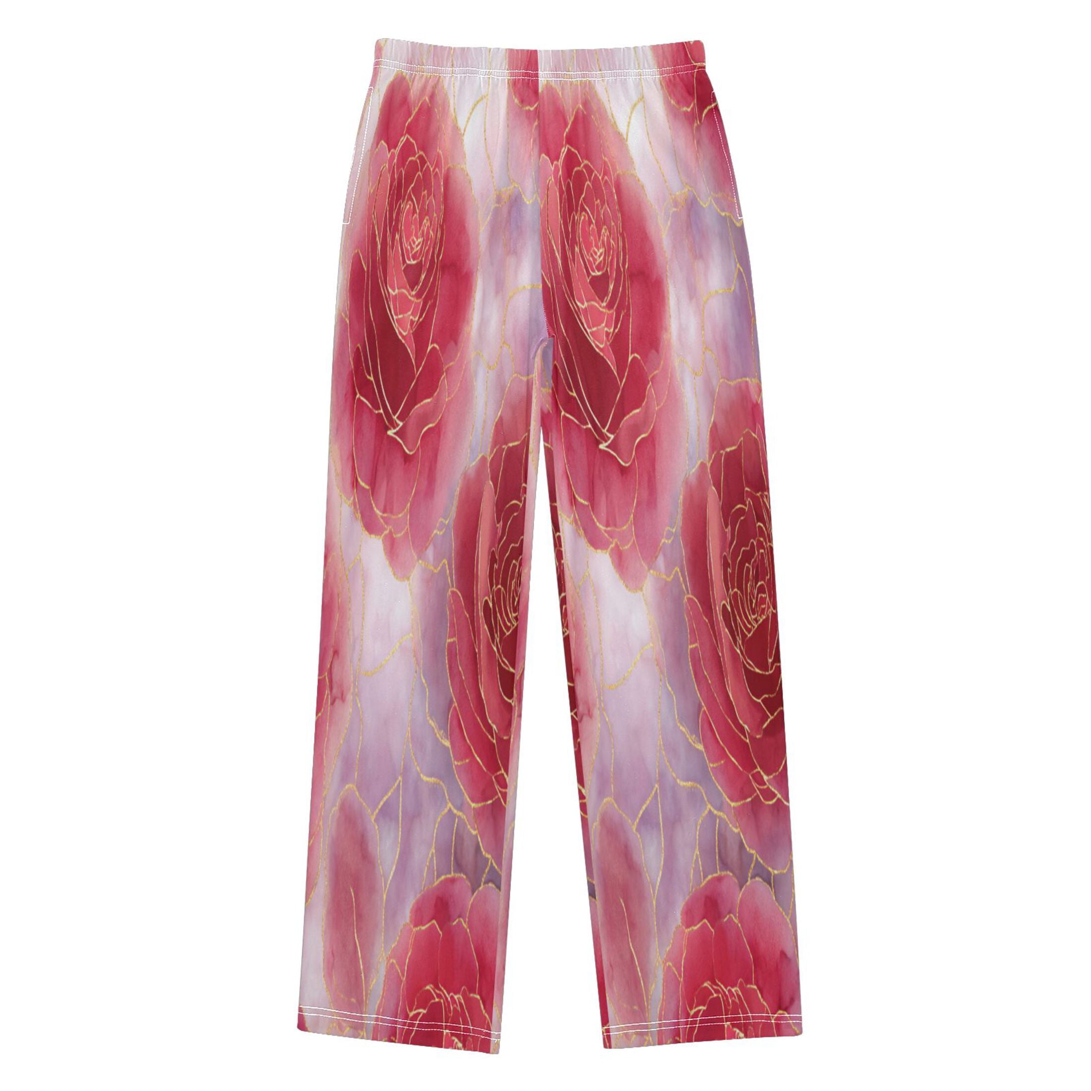 Boys Girls Pajama Pants Soft Sleep Pants with Pockets Elastic Waist ...