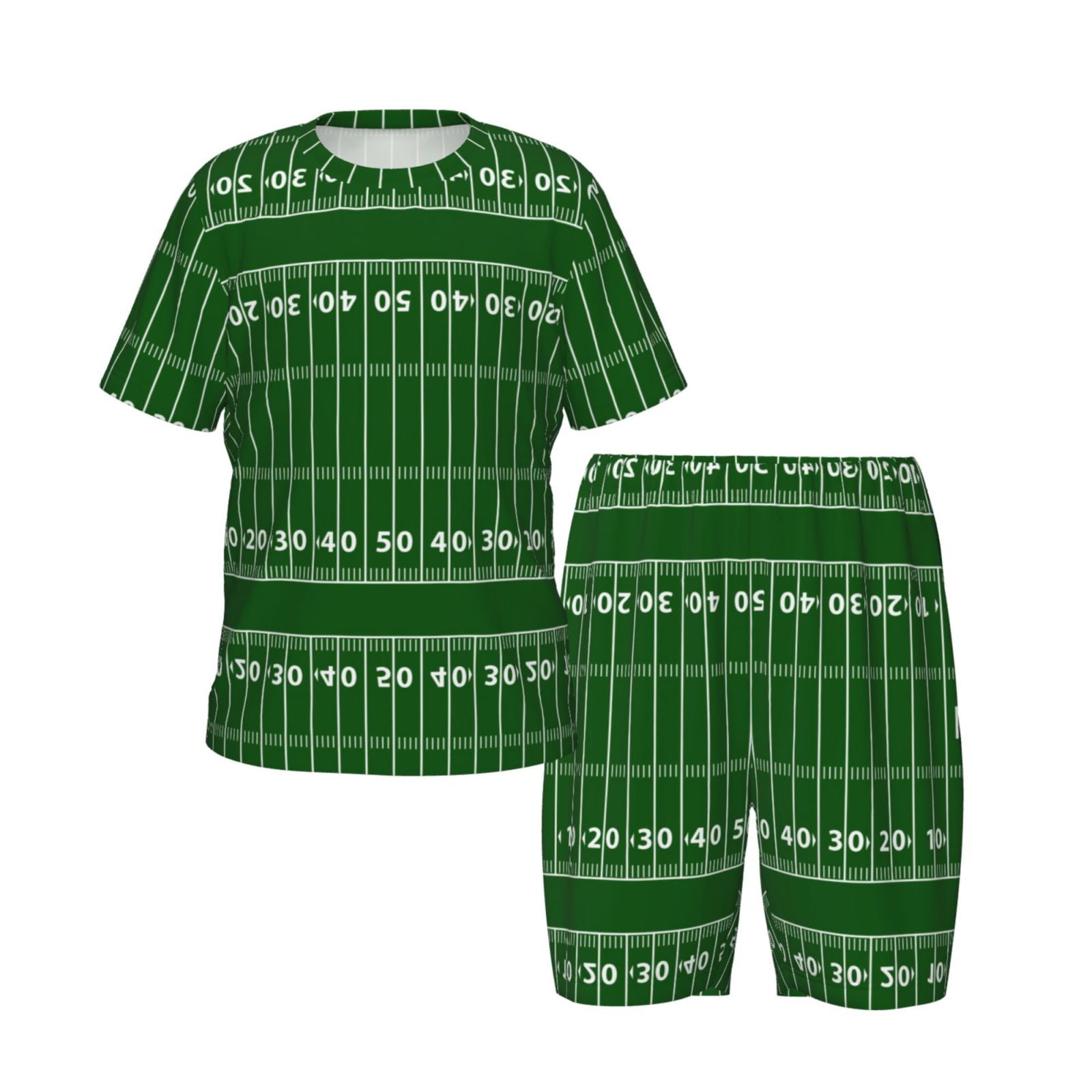 Boys Girls Pajamas Sets for Kids, American Football Field1 Toddler ...