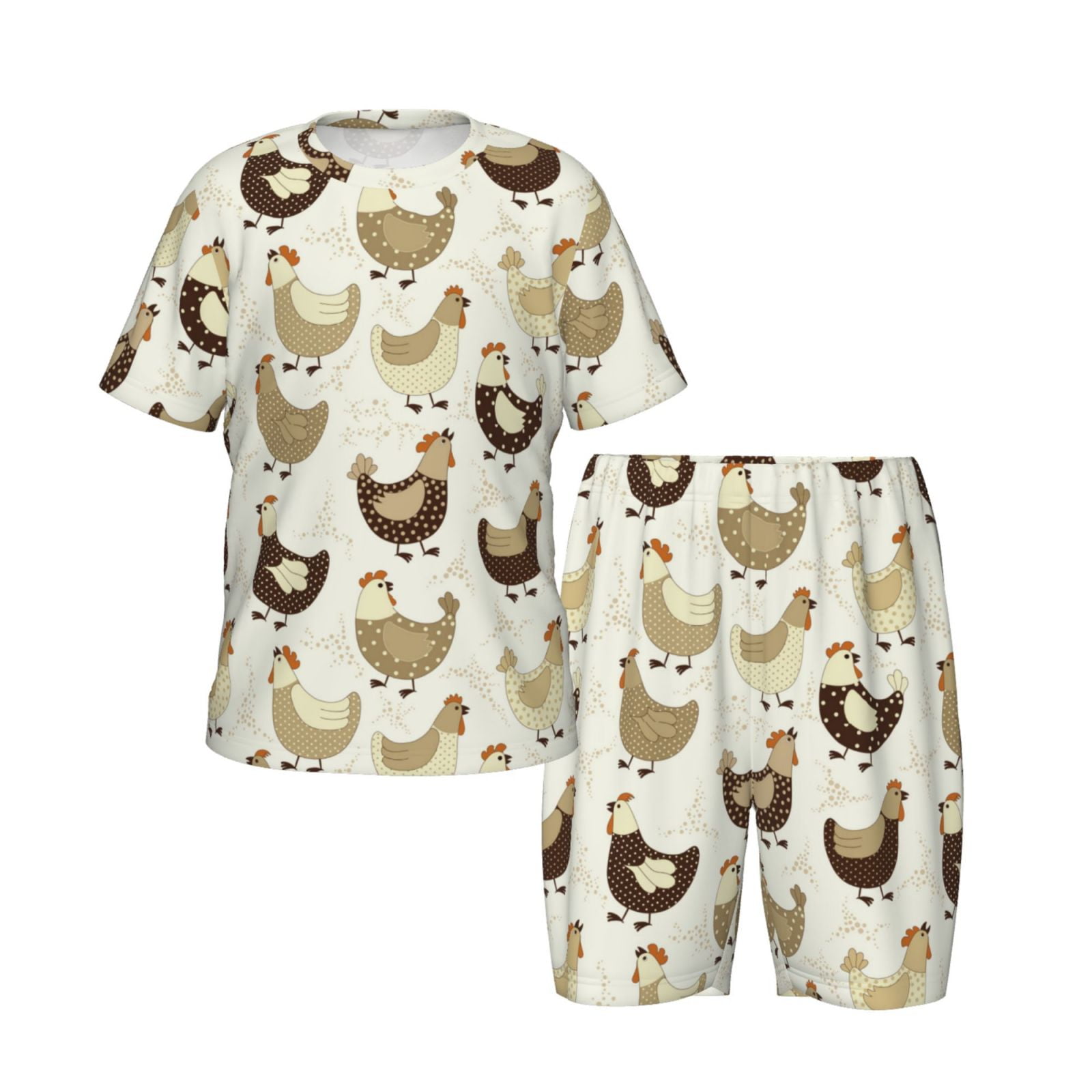 Boys Girls Pajamas Sets for Kids, Chicken Cartoon Toddler Sleepwear ...
