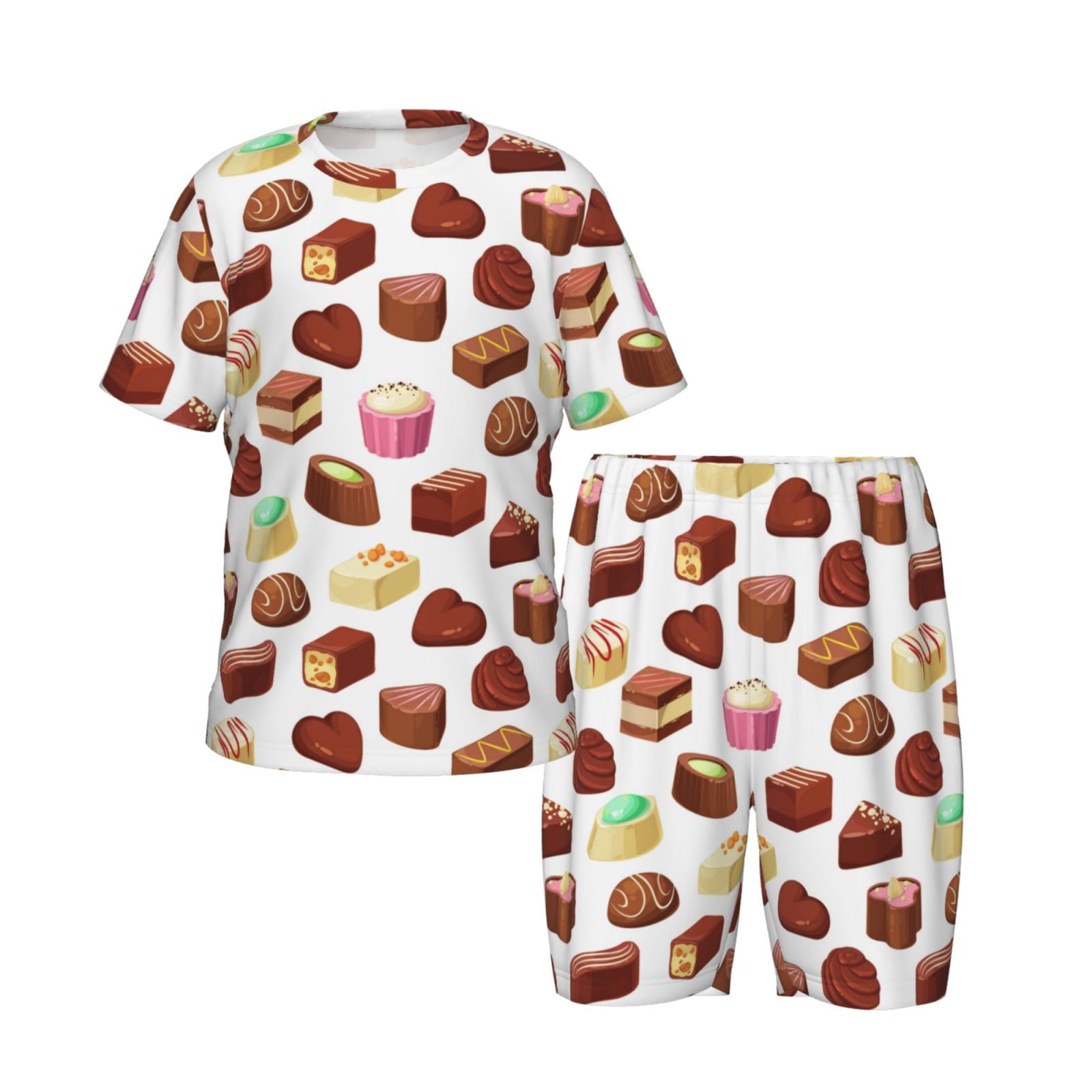 Boys Girls Pajamas Sets for Kids, Chocolate Cake Print Toddler ...