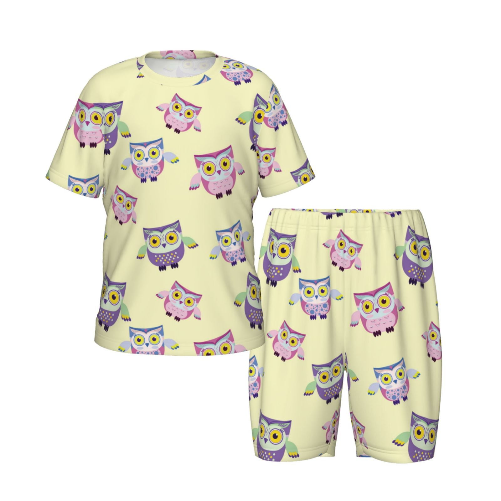 Boys Girls Pajamas Sets for Kids, Cute Cartoon Owls Toddler Sleepwear ...