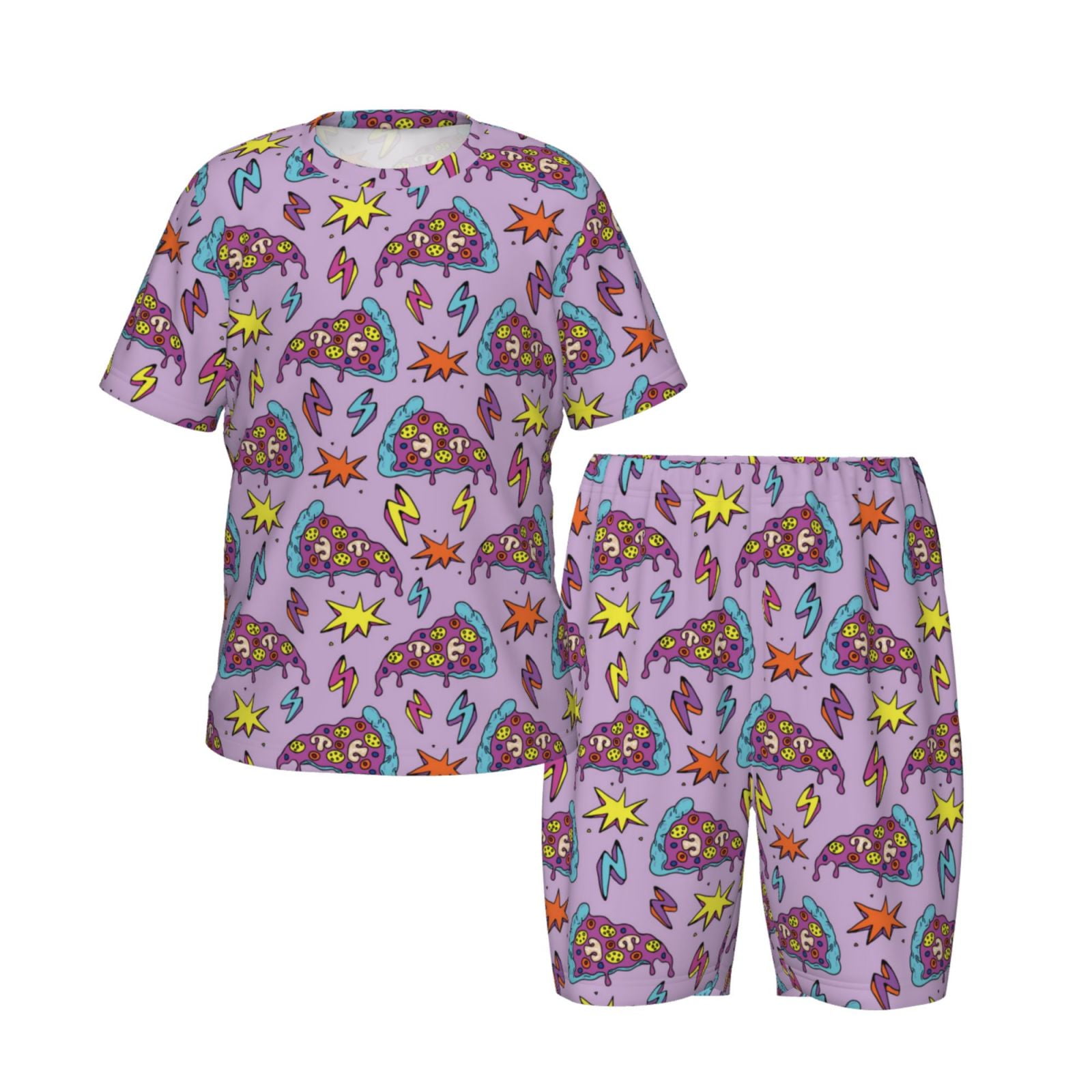 Boys Girls Pajamas Sets for Kids, Cute Pizza Lightning Starry Sky ...