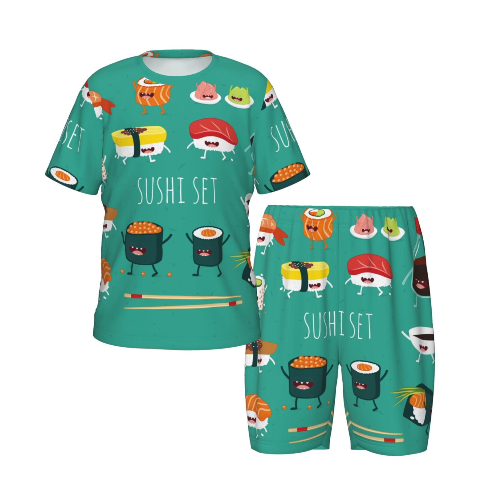 Boys Girls Pajamas Sets for Kids, Cute Sushi Toddler Sleepwear Lounge ...