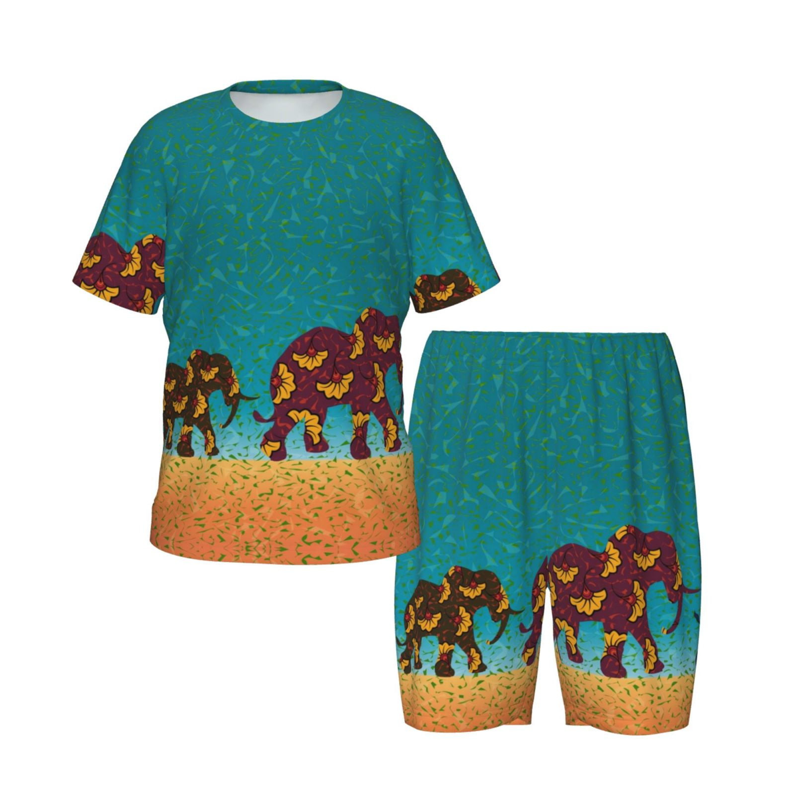 Boys Girls Pajamas Sets for Kids, Elephants Toddler Sleepwear Lounge ...