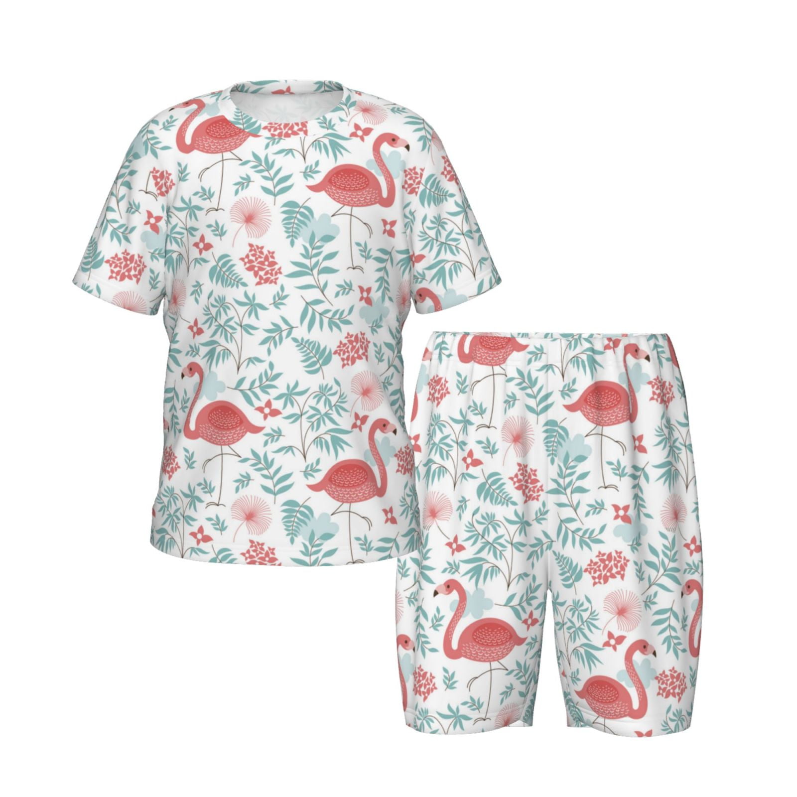 Boys Girls Pajamas Sets for Kids, Flamingo Banana Leaf Toddler ...