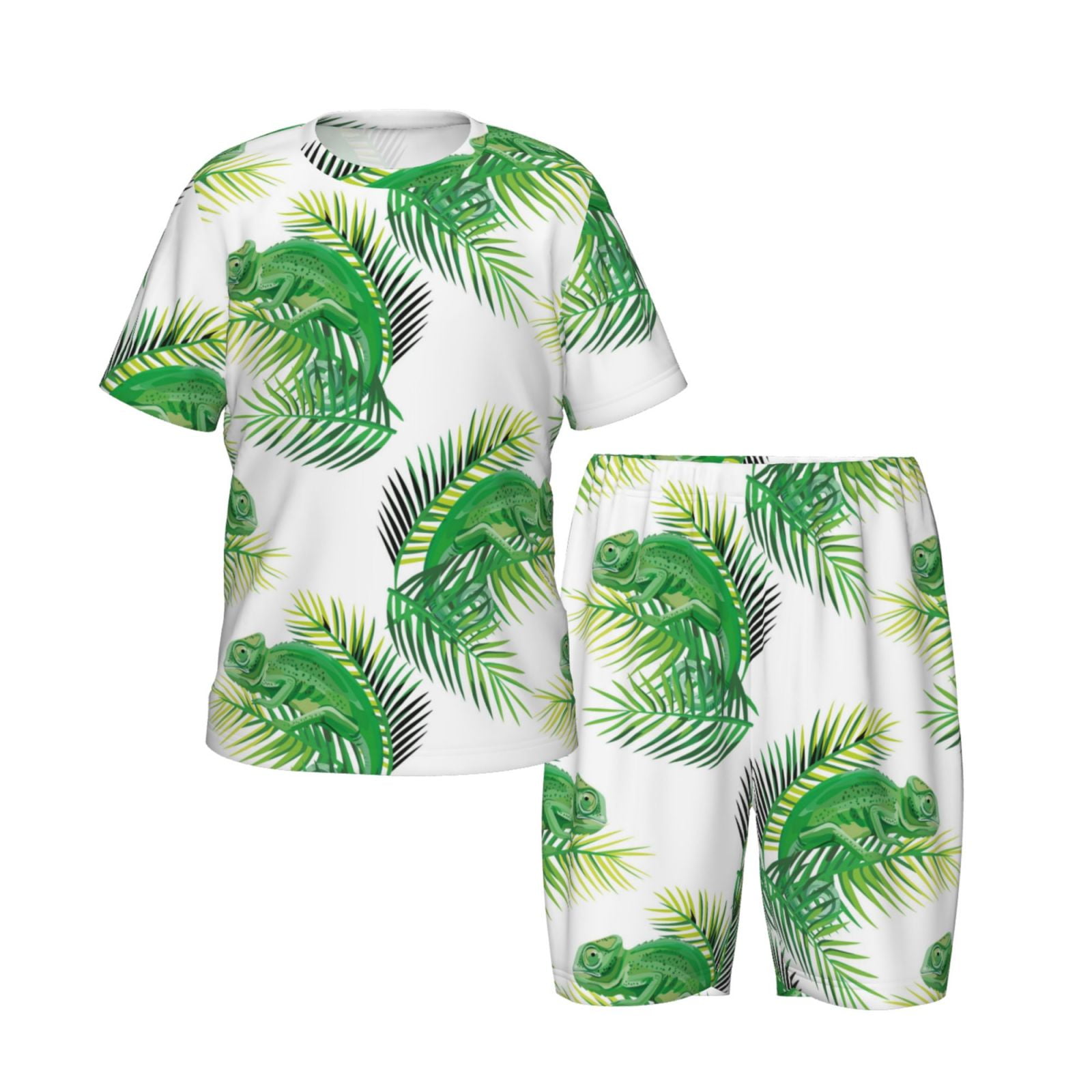 Boys Girls Pajamas Sets for Kids, Funny Cute Chameleon Green Toddler ...