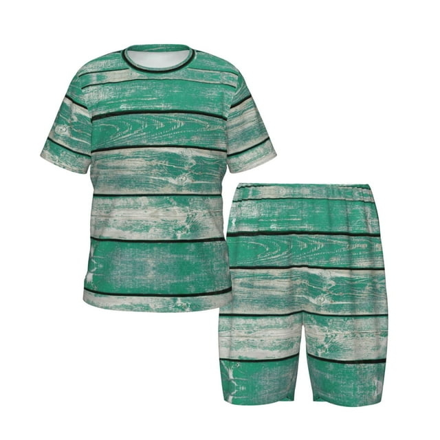 Boys Girls Pajamas Sets for Kids, Old Green Wooden Toddler Sleepwear ...
