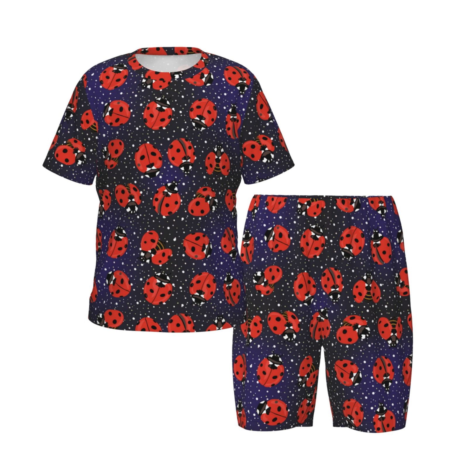Boys Girls Pajamas Sets for Kids, Red Ladybug Toddler Sleepwear Lounge ...