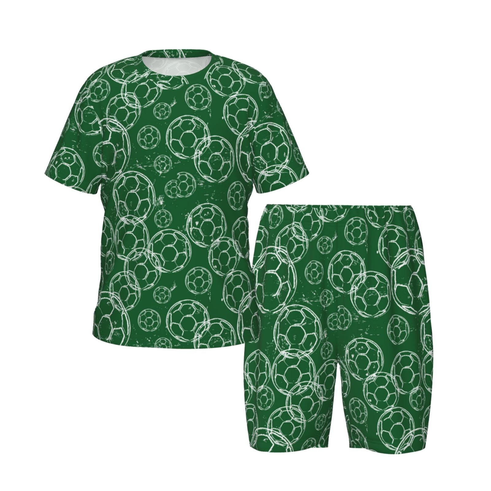 Boys Girls Pajamas Sets for Kids, Soccer Toddler Sleepwear Lounge Short ...
