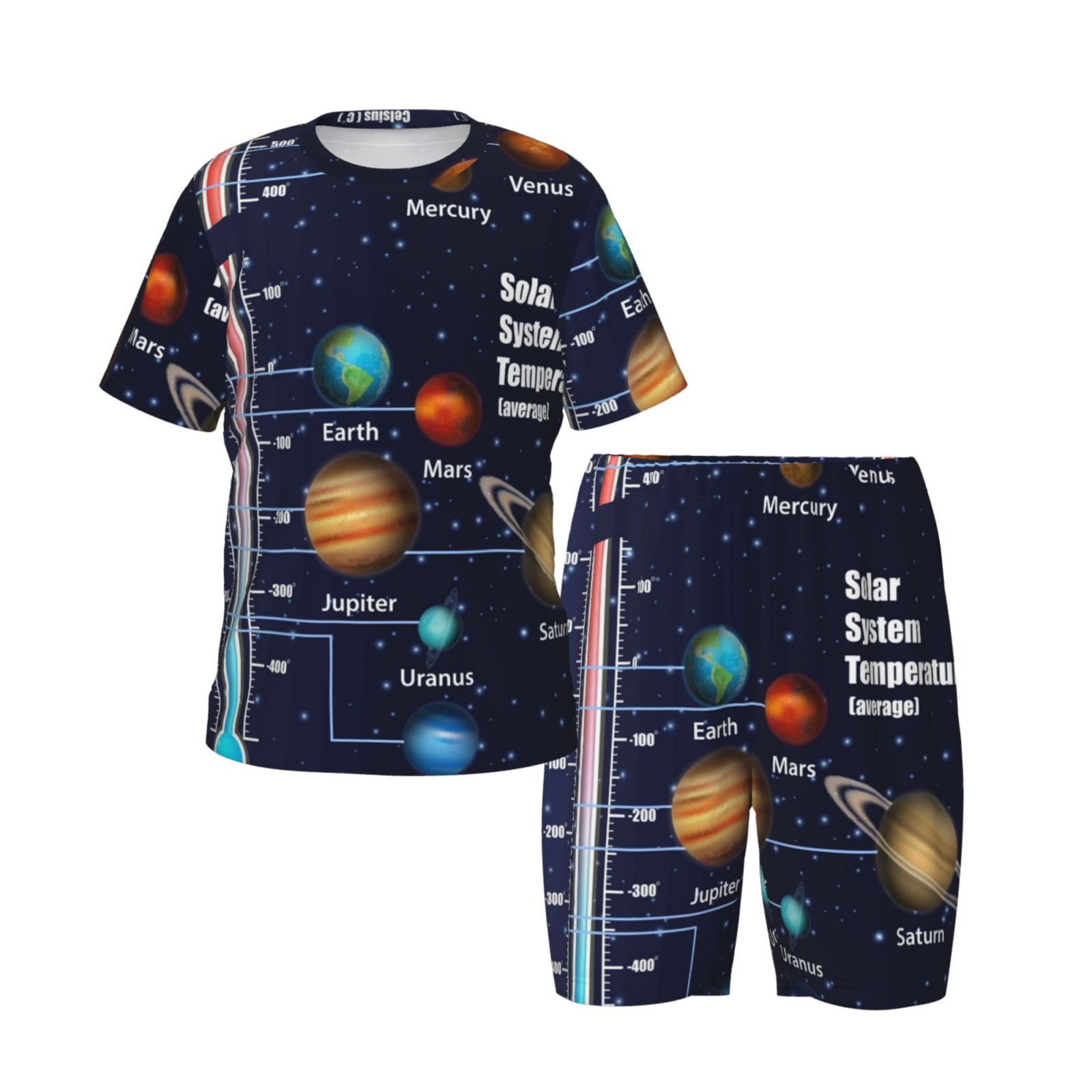 Boys Girls Pajamas Sets for Kids, Solar System Temperatures Diagram ...