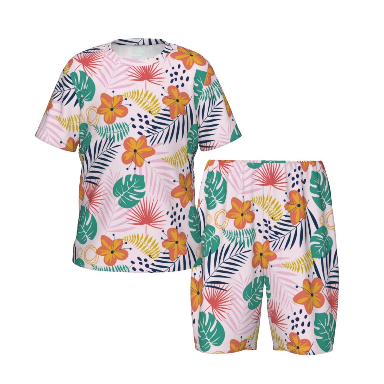 Boys Girls Pajamas Sets for Kids, Tropical plants Toddler Sleepwear ...
