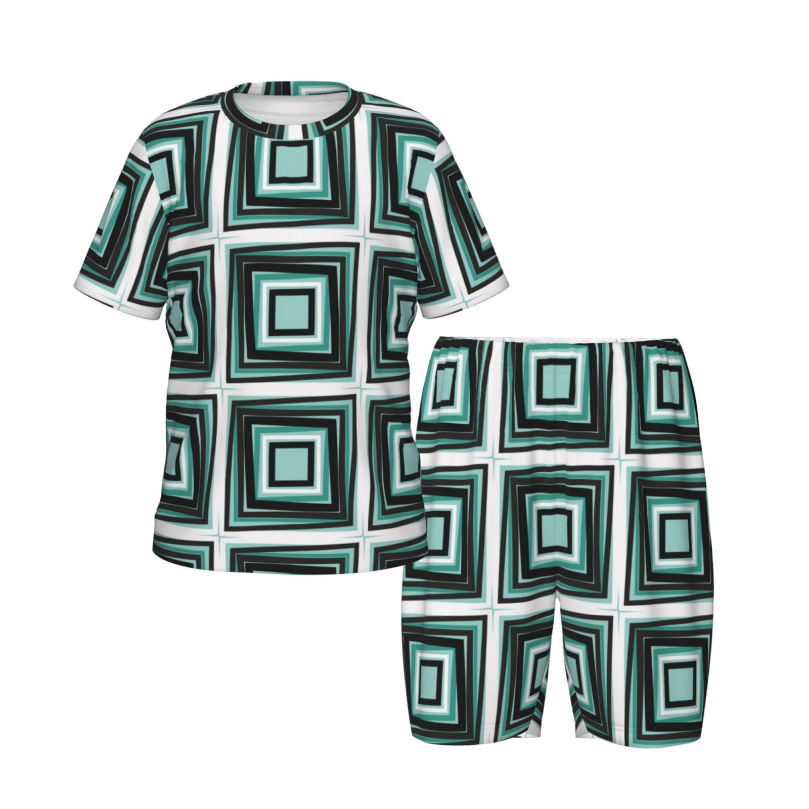 Boys Girls Pajamas Sets for Kids, abstractly squares pattern Toddler ...