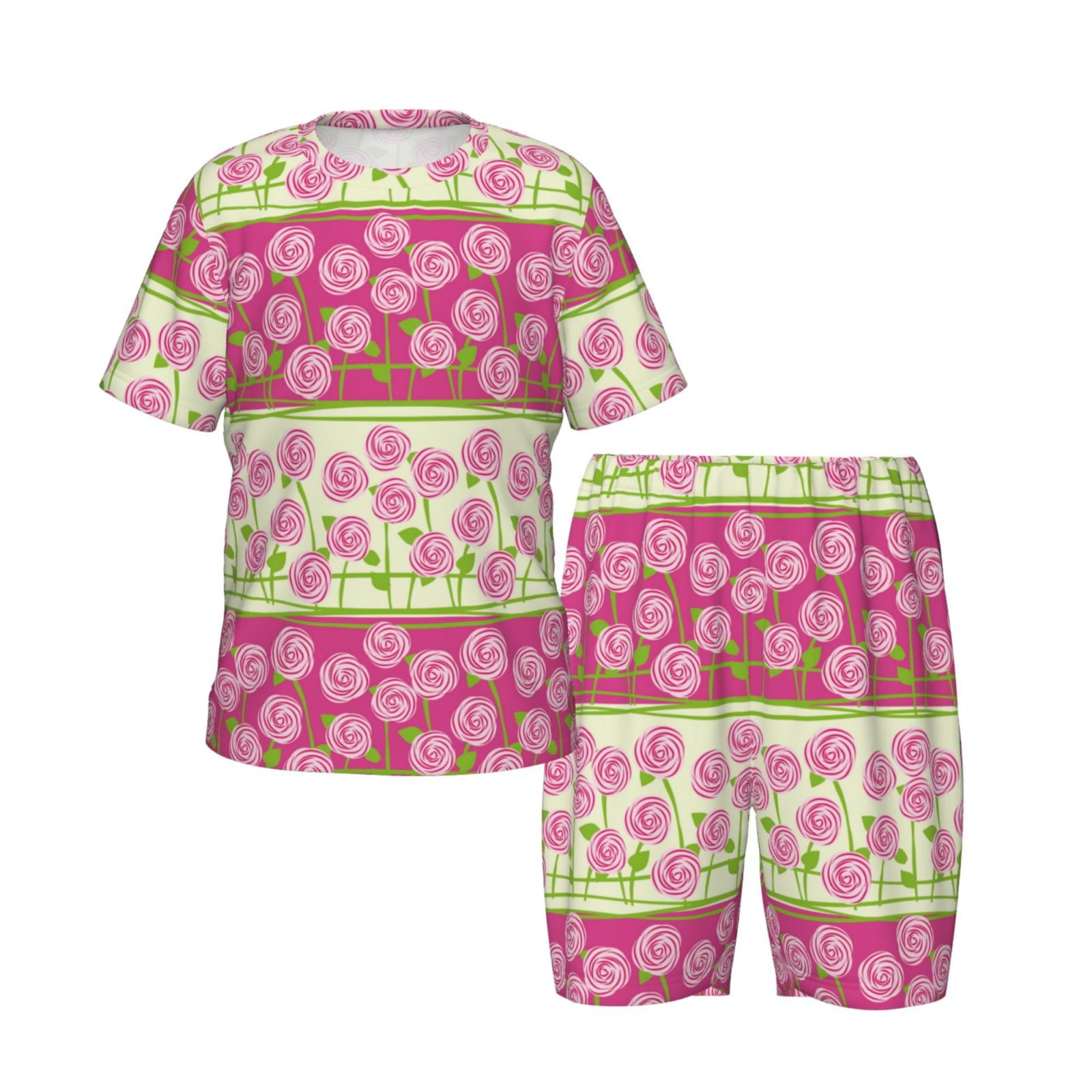 Boys Girls Pajamas Sets for Kids, flowers Pink B Toddler Sleepwear ...