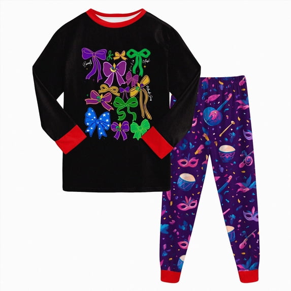 Boys Girls Pajamas Toddler Kids Cartoon Print Pjs Sets Toddler Clothes ...