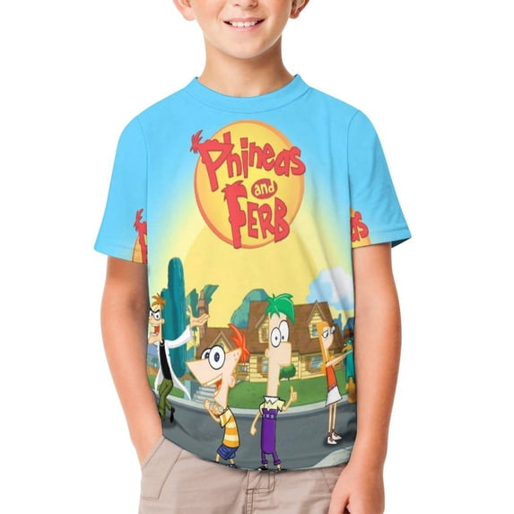 Boys Girls Phi-Neas Friend Ferb0 T-Shirt Crewneck Short Sleeve Tee ...