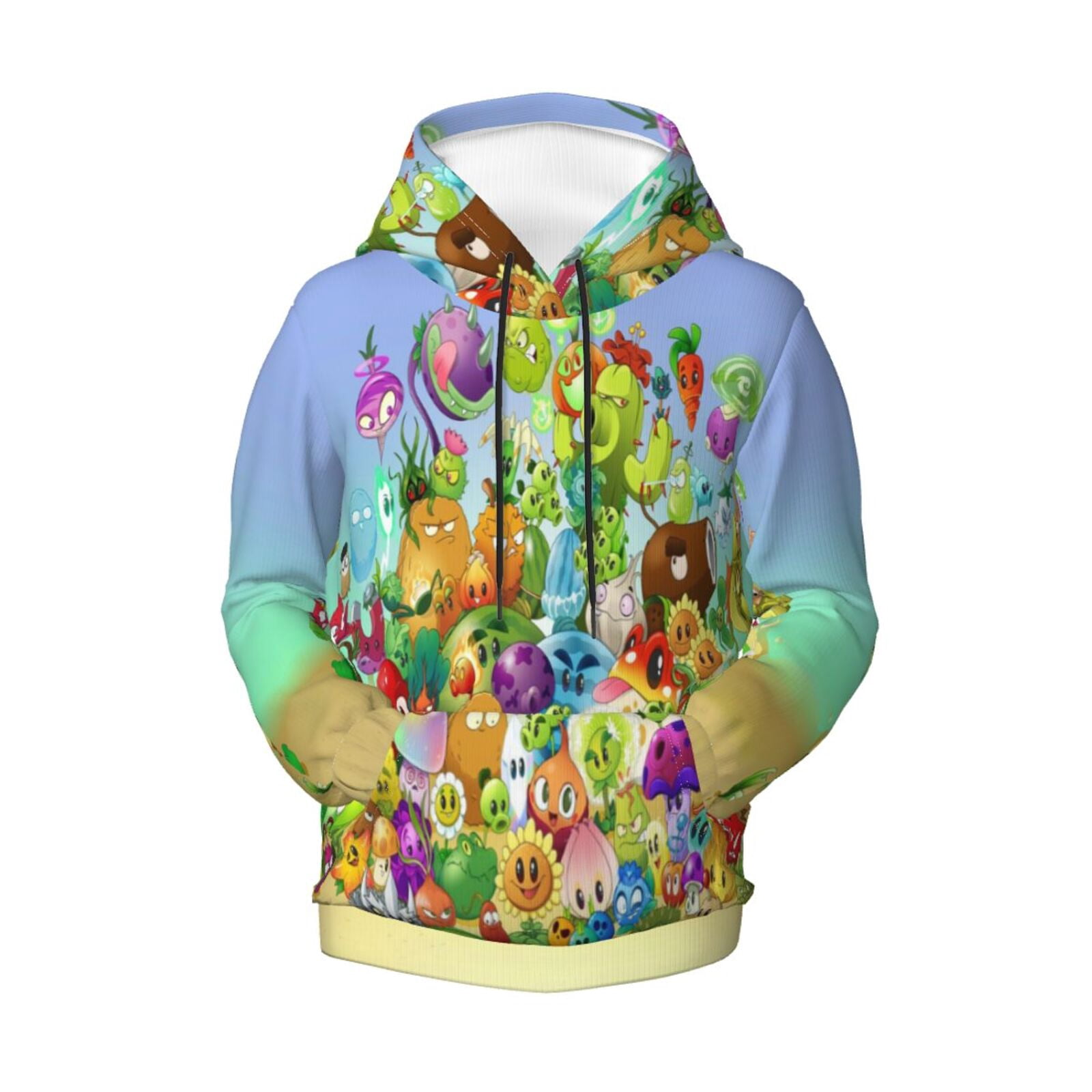 Boys Girls Plants vs Zombi-e Pullover Hoodies 3D Print Novelty Colorful ...