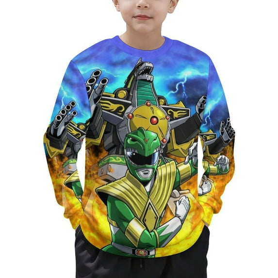 Boys Girls Power Ran-,Ger Sweater Kids 3D Printed Pullover Jumpers ...