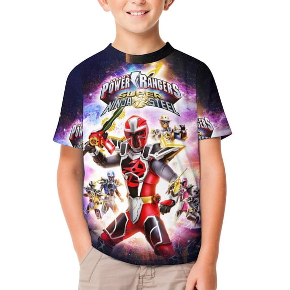 Boys Girls Power Team Ran-,Ger2 T-Shirt Crewneck Short Sleeve Tee Shirt ...