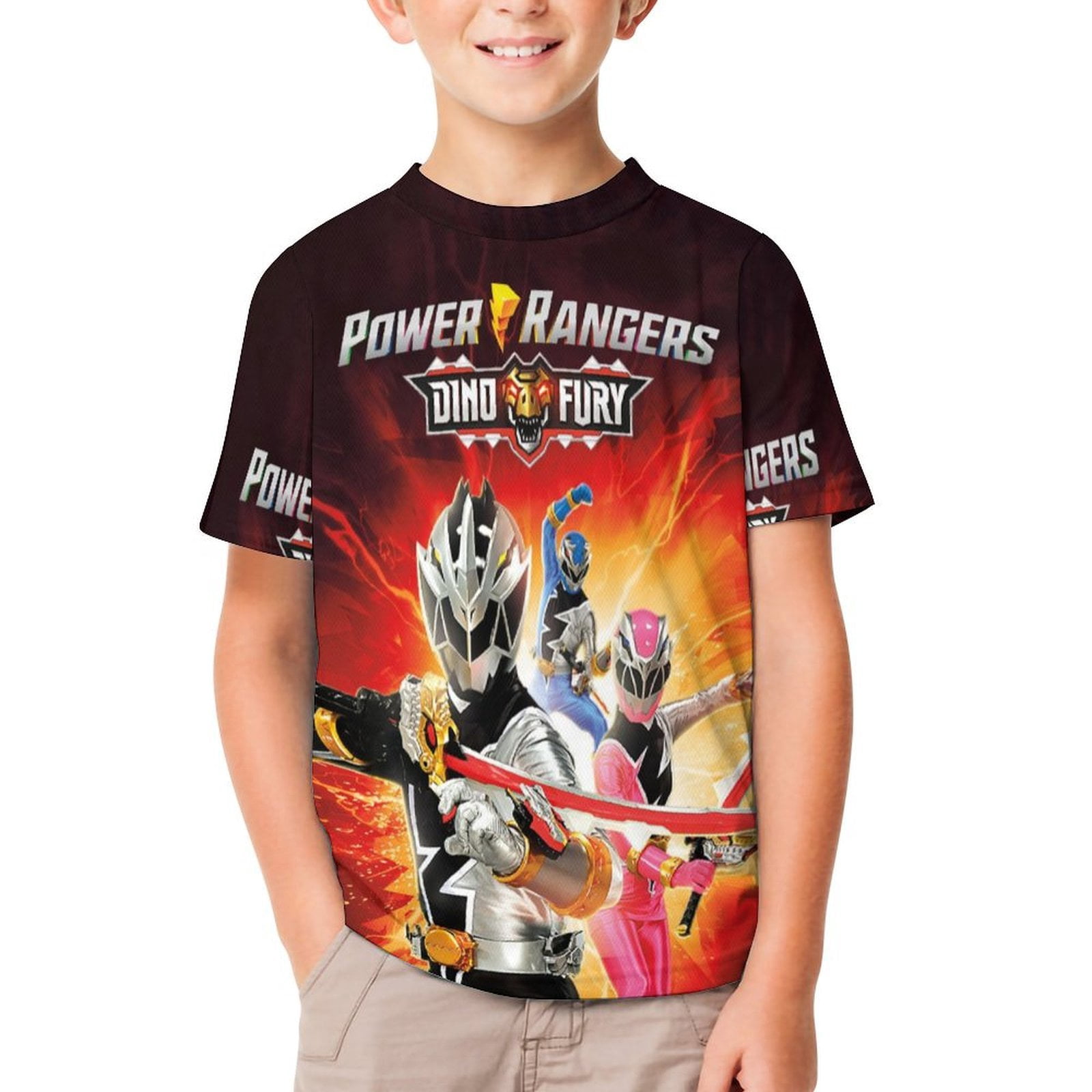 Boys Girls Power Team Ran-,Ger2 T-Shirt Crewneck Short Sleeve Tee Shirt ...