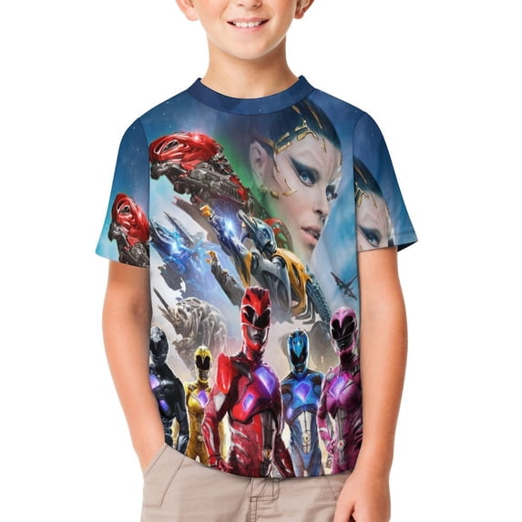 Boys Girls Power Team Ran-,Ger2 T-Shirt Crewneck Short Sleeve Tee Shirt ...