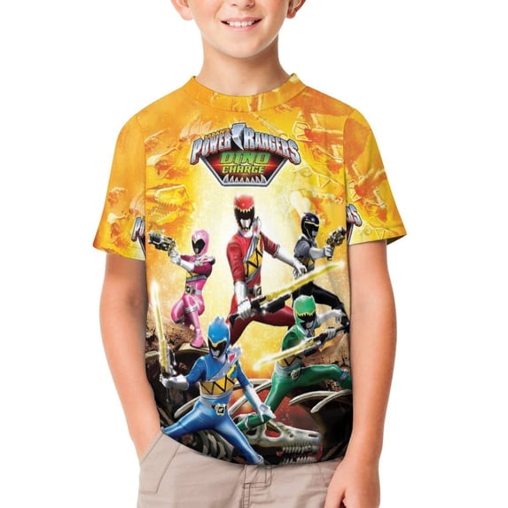 Boys Girls Power Team Ran-,Ger2 T-Shirt Crewneck Short Sleeve Tee Shirt ...