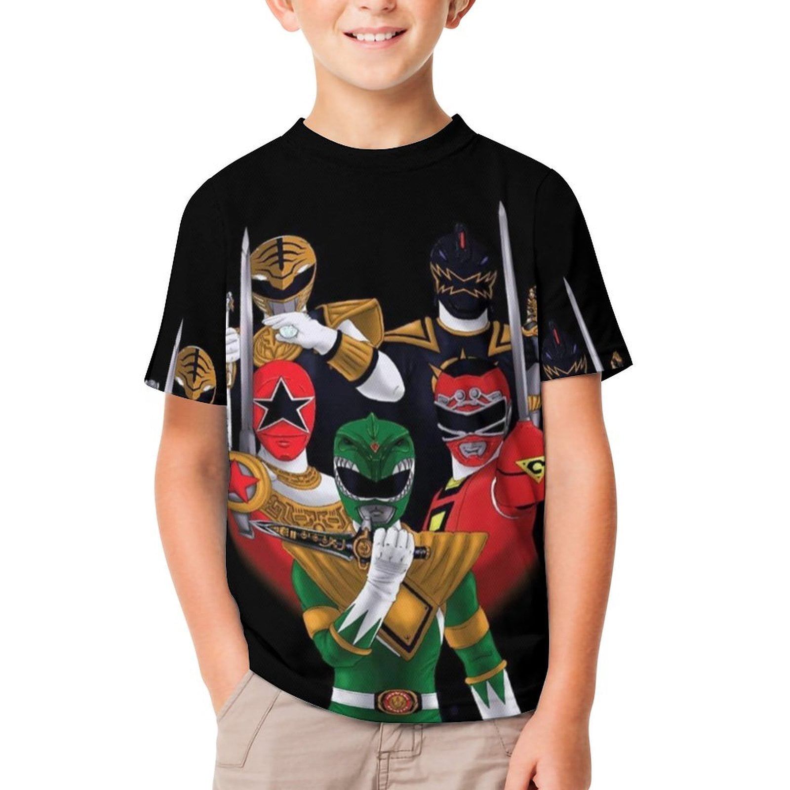 Boys Girls Power Team Ran-,Ger2 T-Shirt Crewneck Short Sleeve Tee Shirt ...