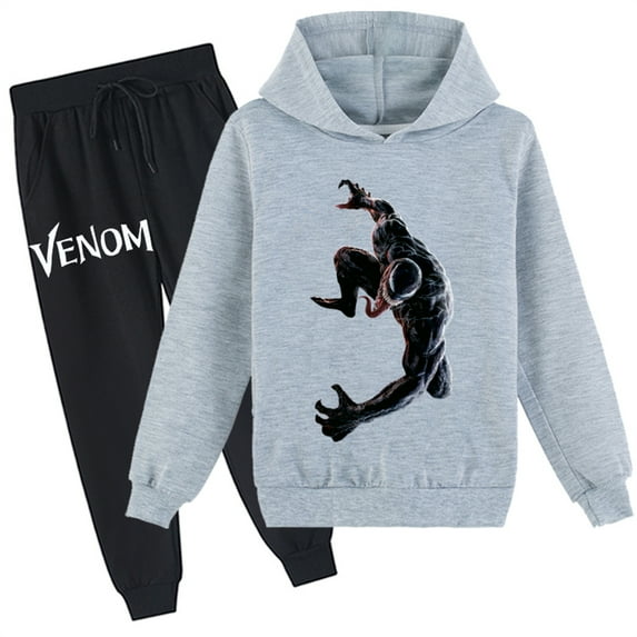Boys Girls Pullover Long Sleeve Outfits Venom Graphic Sweatshirt Hooded ...