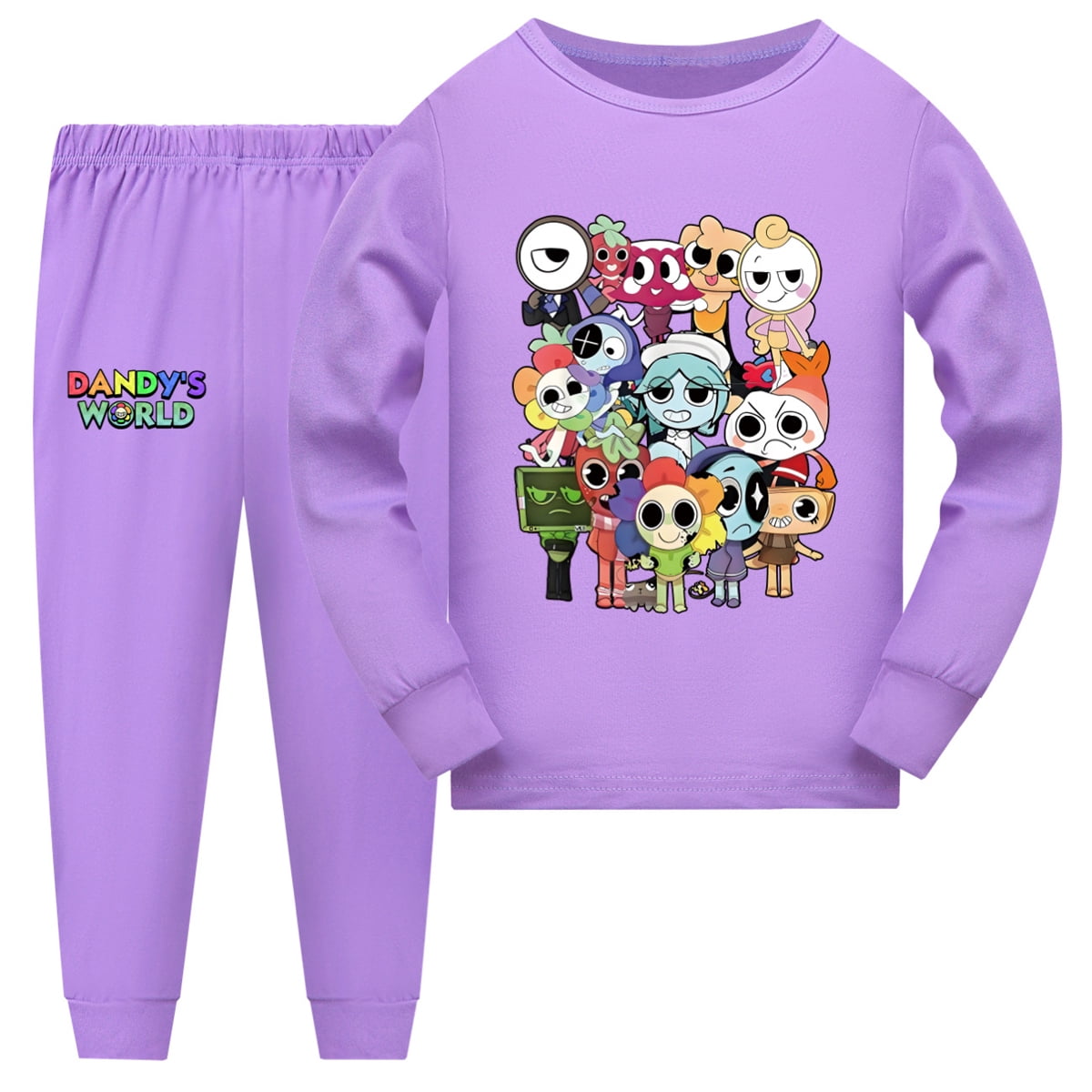Boys Girls Roblox Dandy's World Cartoon Graphics 2-Piece Pyjamas Pjs ...