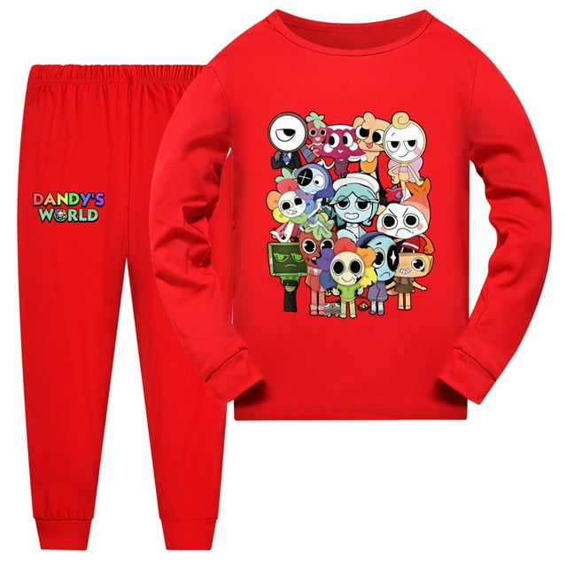 Boys Girls Roblox Dandy's World Cartoon Graphics 2-Piece Pyjamas Pjs ...