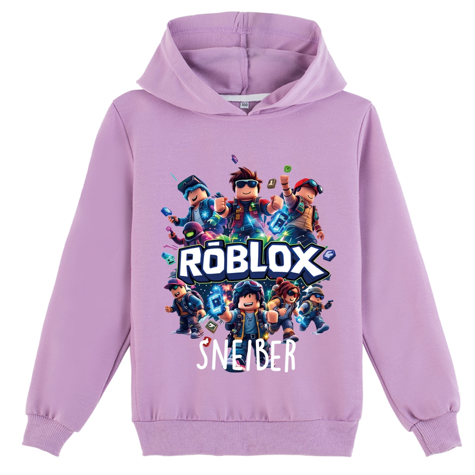 Boys Girls Roblox Hooded Sweatshirts-Teens Casual Pullover Hoodies Long ...