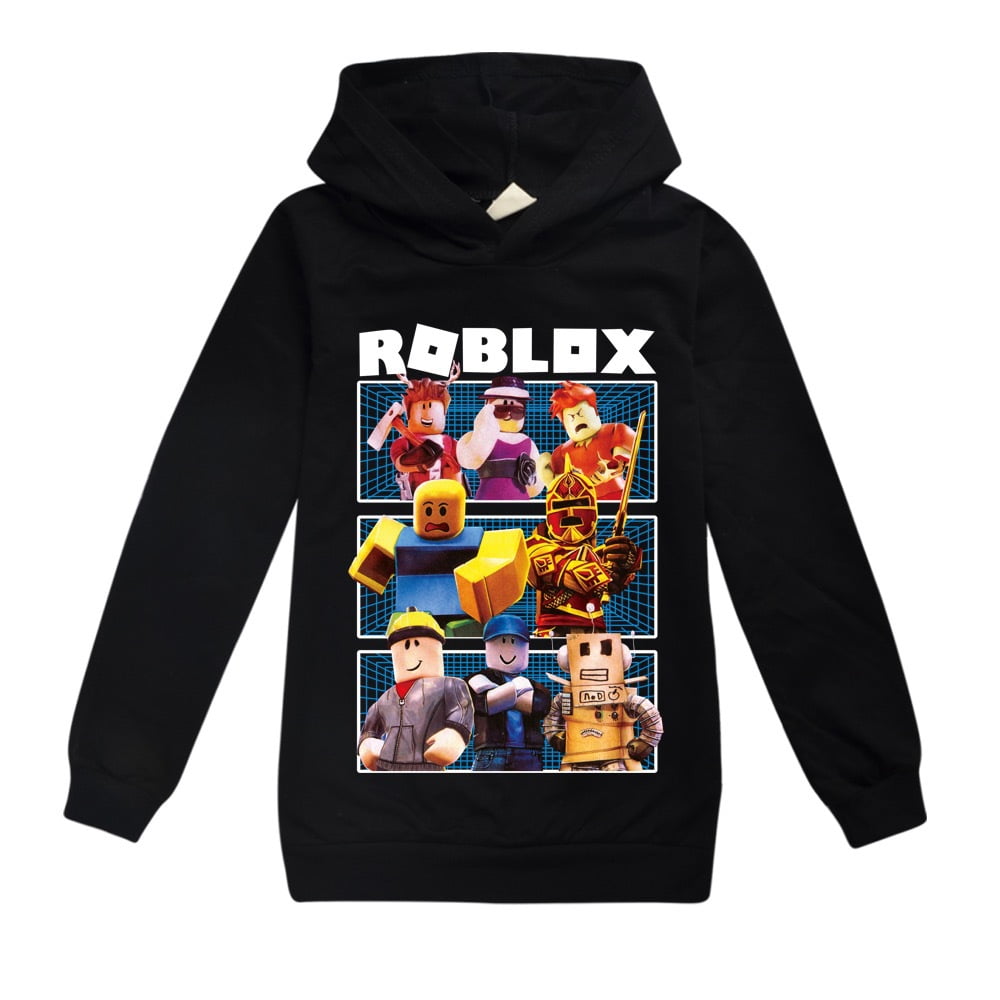 Boys Girls Roblox Hoodie, Hooded Top, Sweatshirt, Pullover, Lightweight ...