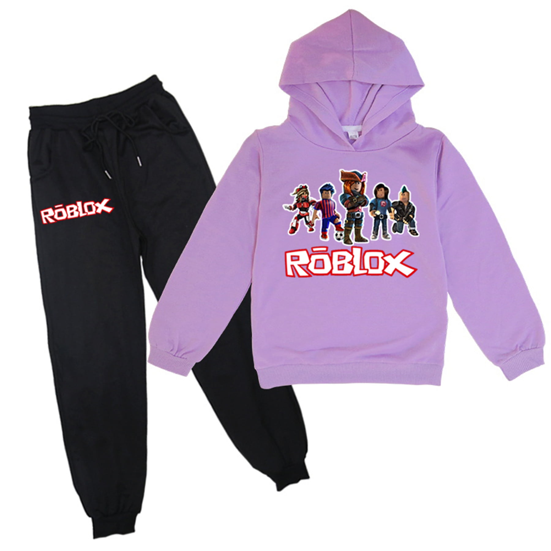 Boys Girls Roblox Long Sleeve Hoodies and Jogging Pants-Pullover 2 ...