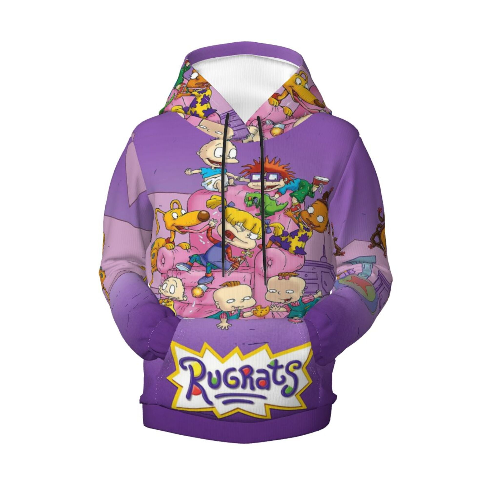 Boys Girls Rugrats Hoodie 3d Printed Cartoon Anime Long Sleeve Hooded ...