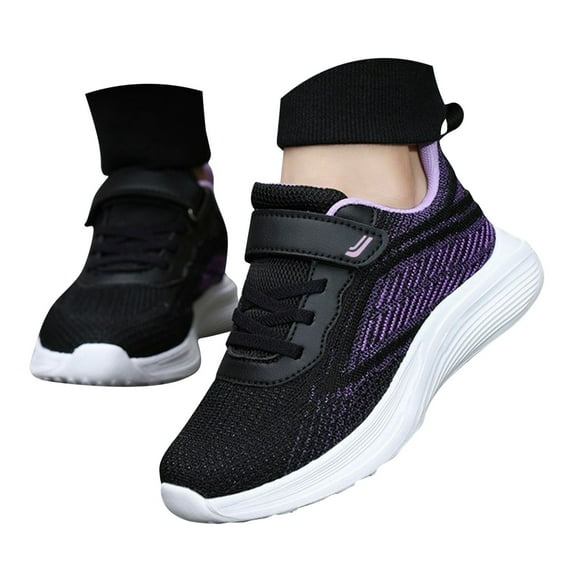 Boys Girls Running Shoes Knit Mesh Cushioning Sneakers Comfortable Arch ...