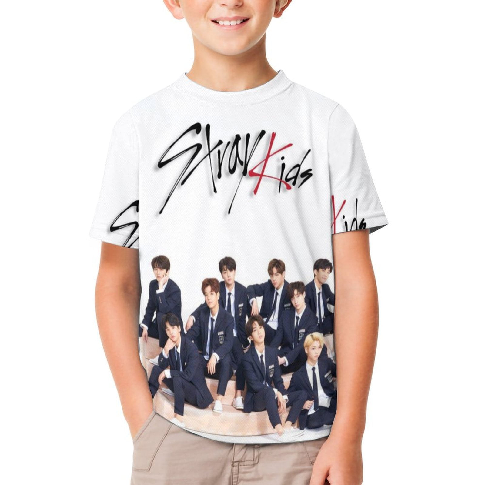 Boys Girls SKZ Stray Korea Ki-DS T-Shirts 3D Graphic Shirts Kids Youth ...
