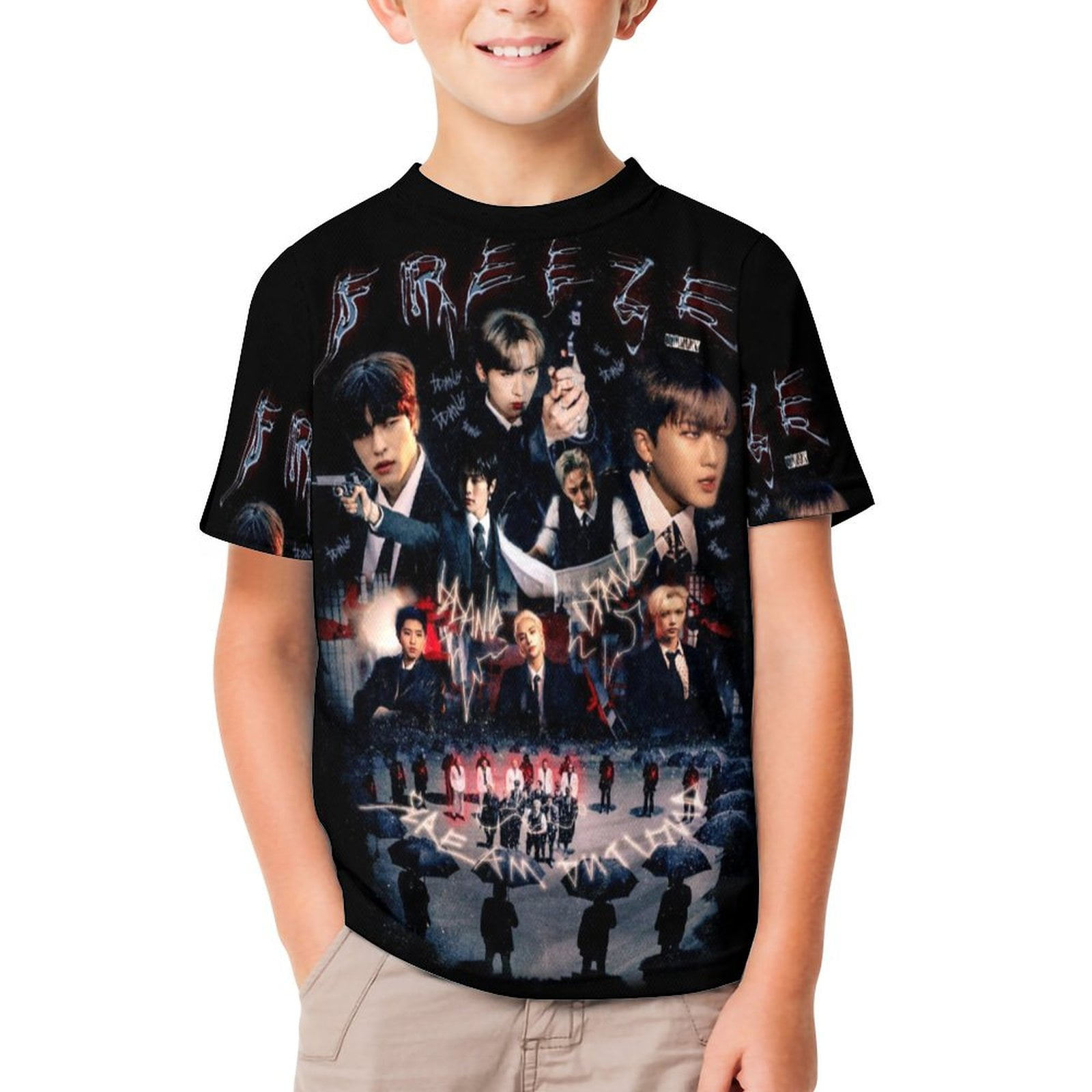 Boys Girls SKZ Stray Korea Ki-DS T-Shirts 3D Graphic Shirts Kids Youth ...