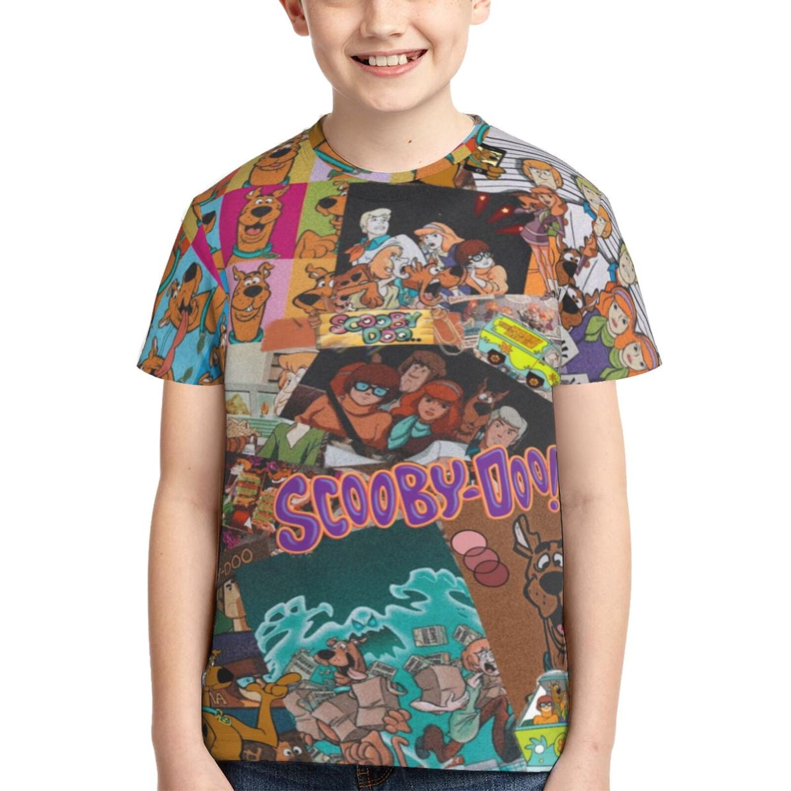 Boys Girls Scooby Doo T-Shirts 3d Printed Novelty Short Sleeve Shirts ...