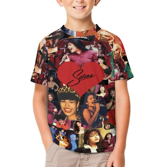 Boys Girls Selena Singer Quinta-Nill T-Shirts 3D Graphic Shirts Kids ...