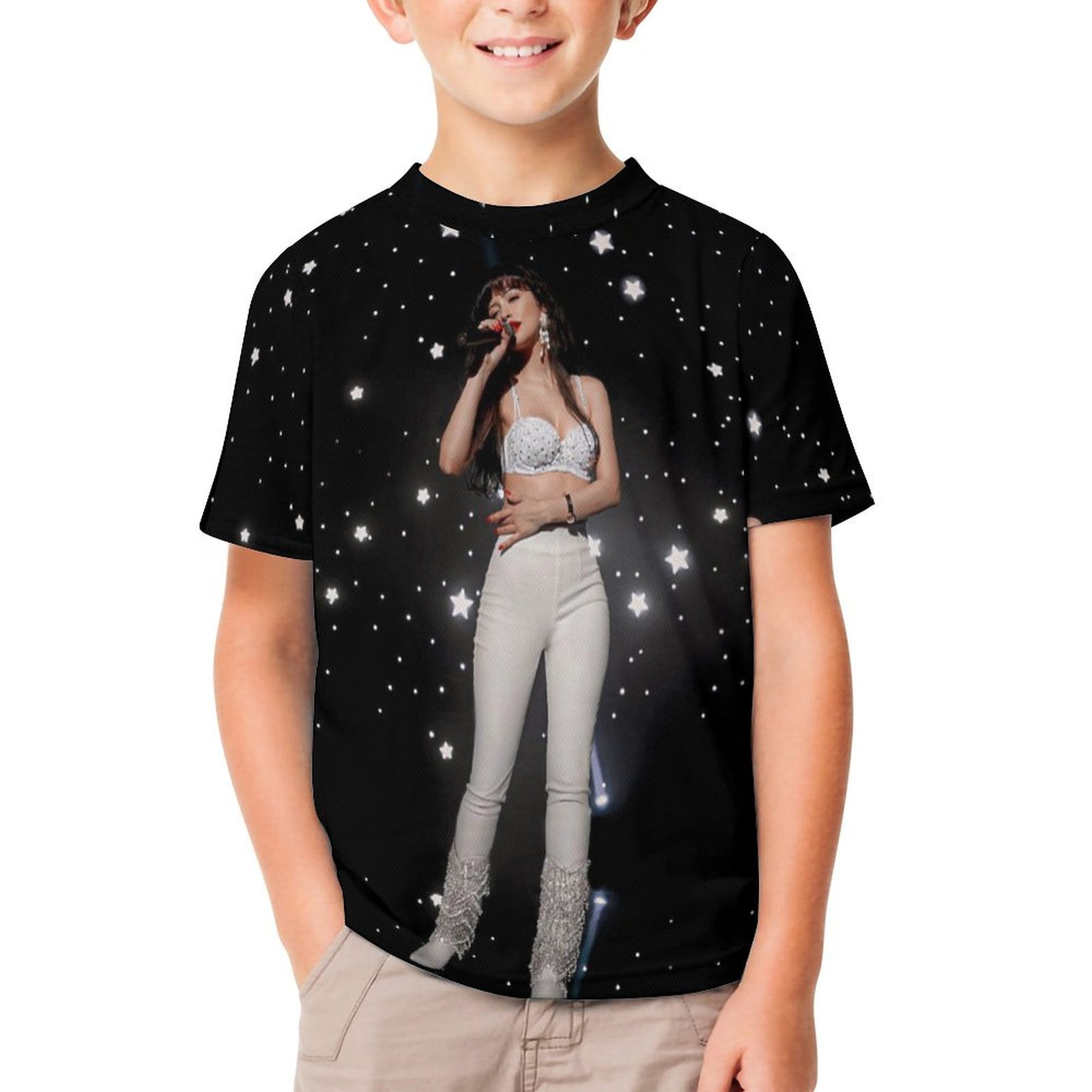 Boys Girls Selena Singer Quinta-Nill T-Shirts 3D Graphic Shirts Kids ...