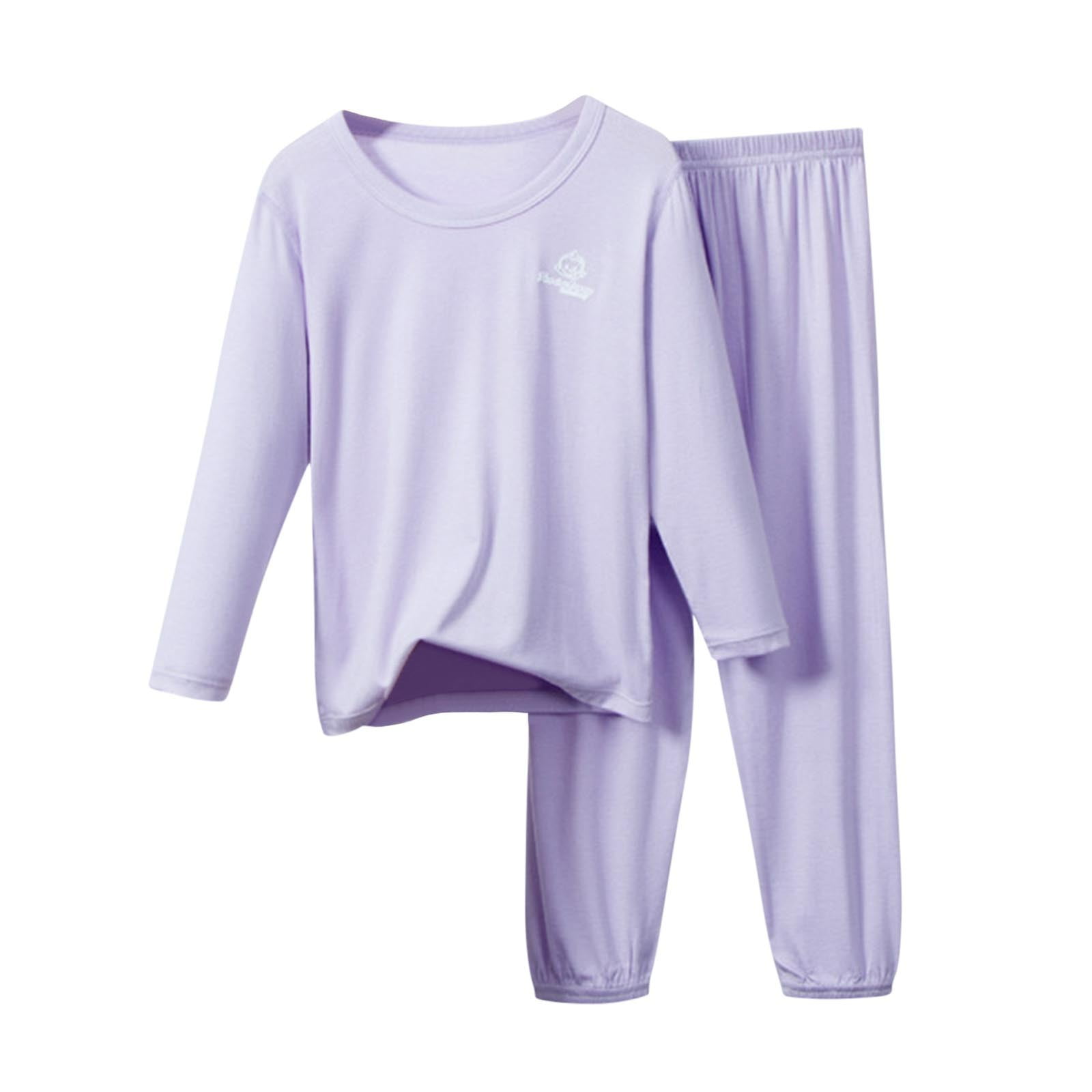 Boys Girls Sets Modal Crewneck Comfy T-Shirt and Long Pant Fall ...