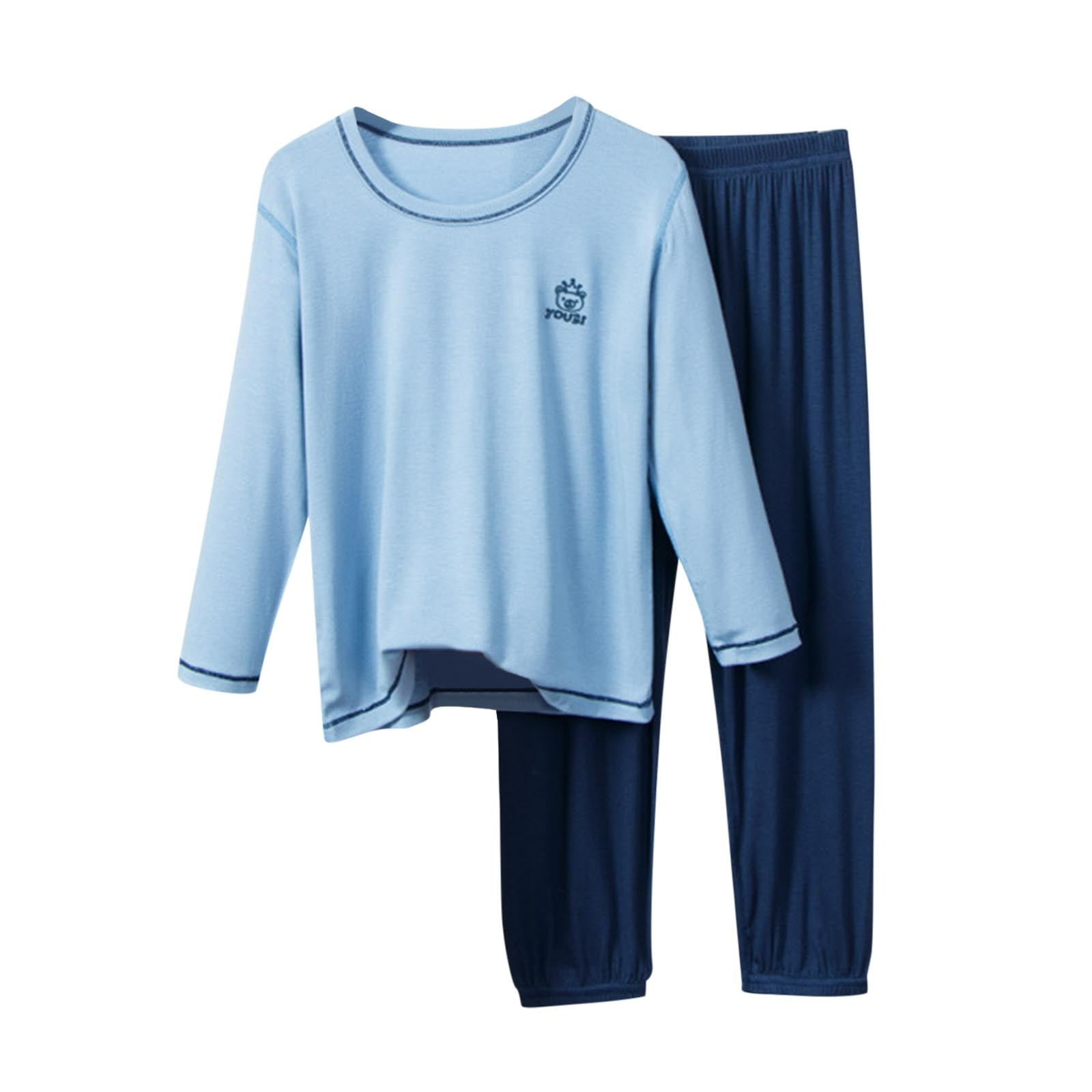 Boys Girls Sets Modal Crewneck Comfy T-Shirt and Long Pant Fall ...