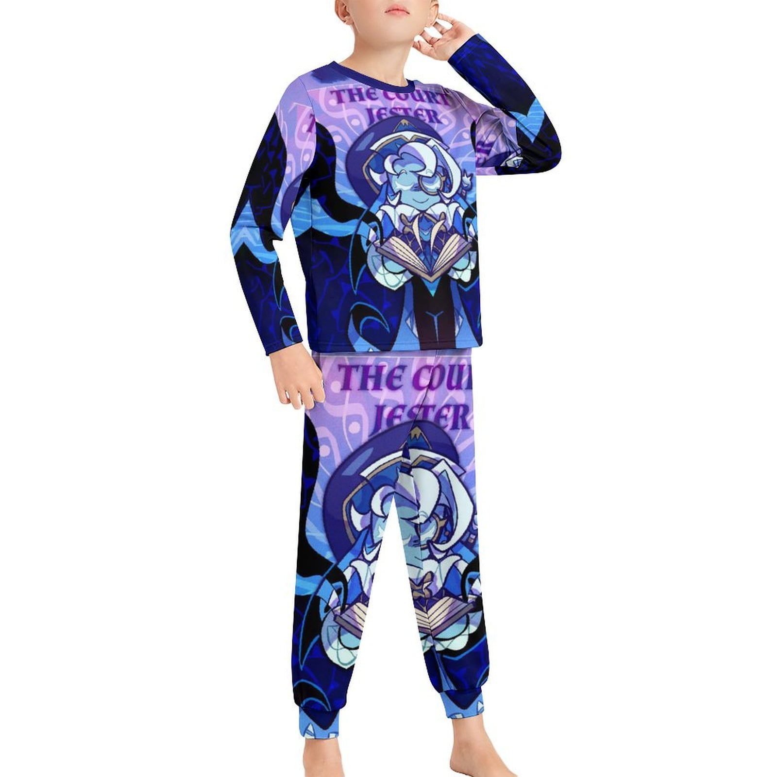 Boys Girls Shadow Milk Cookie Costumes Kids Pajamas Set Tee Shirt Pants ...