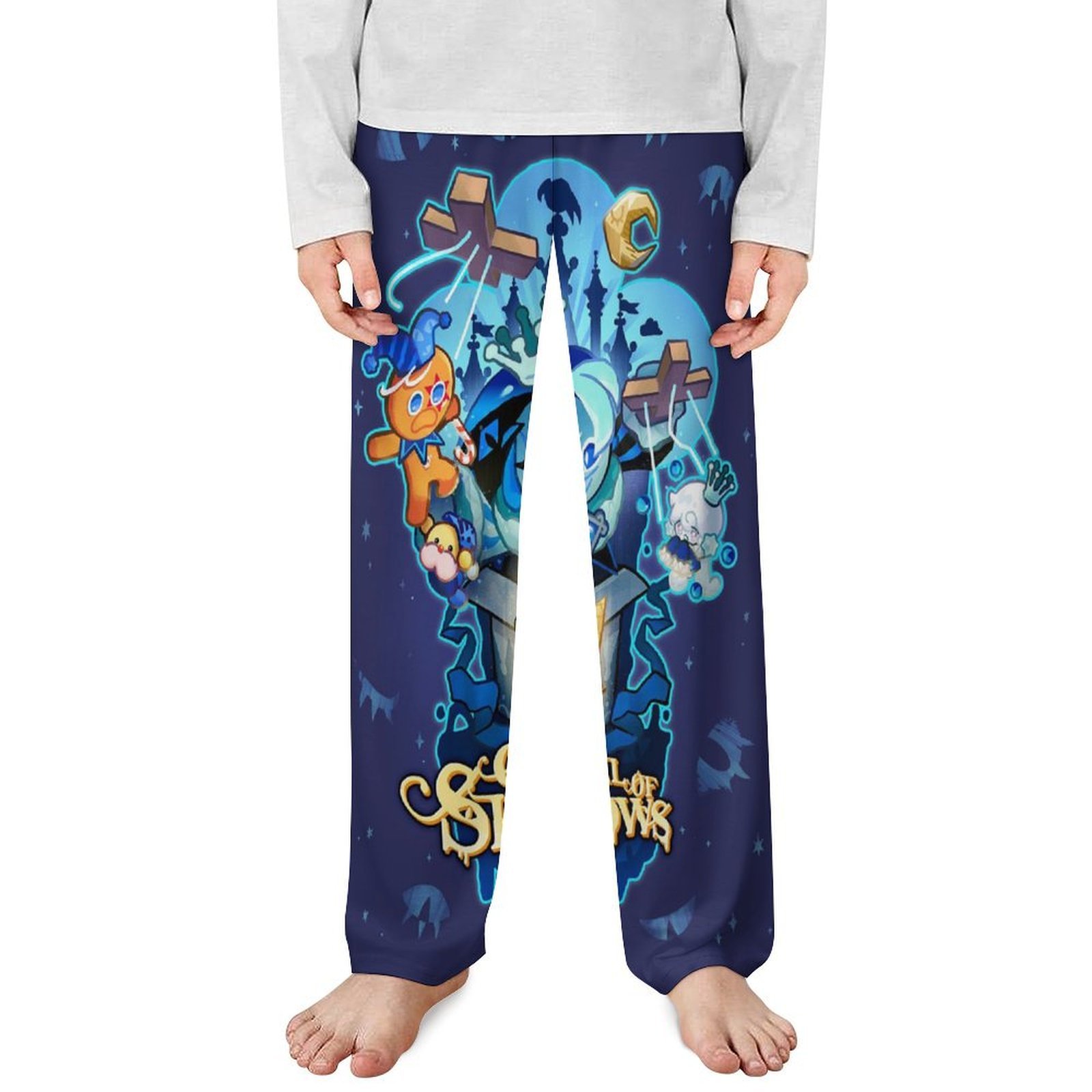 Boys Girls Shadow Milk Cookie Pajama Pants Cartoon Casual Lounge PJ ...
