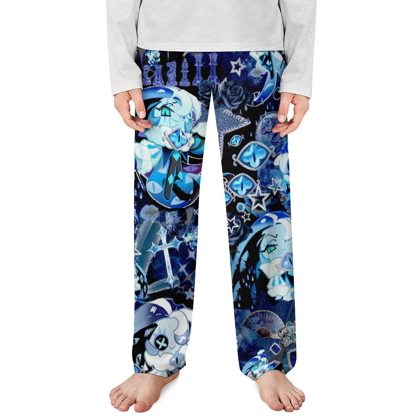 Boys Girls Shadow Milk Cookie Pajama Pants Cartoon Casual Lounge PJ ...