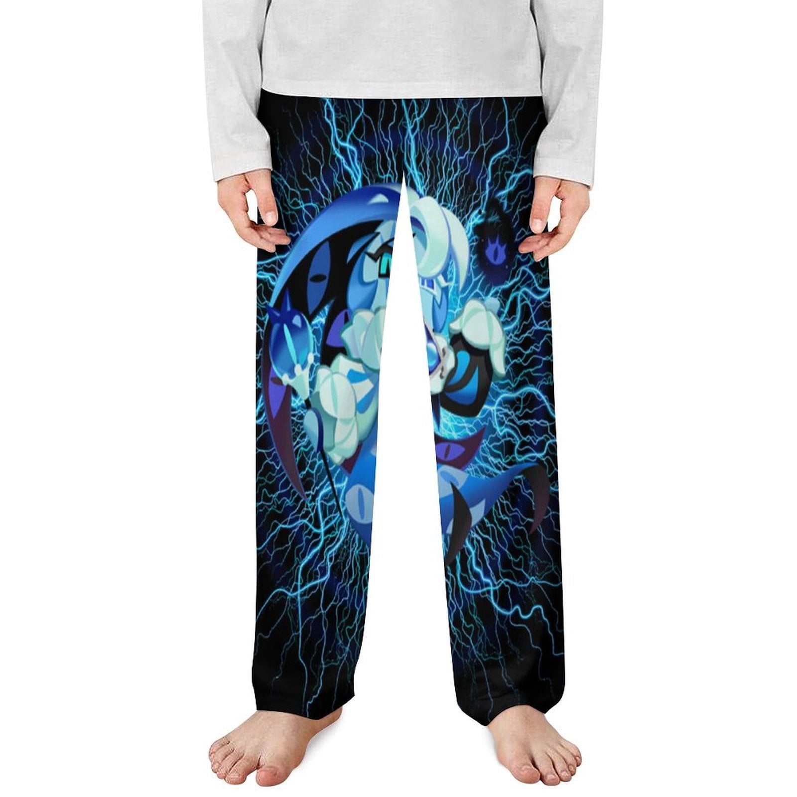 Boys Girls Shadow Milk Cookie Pajama Pants Cartoon Casual Lounge PJ ...