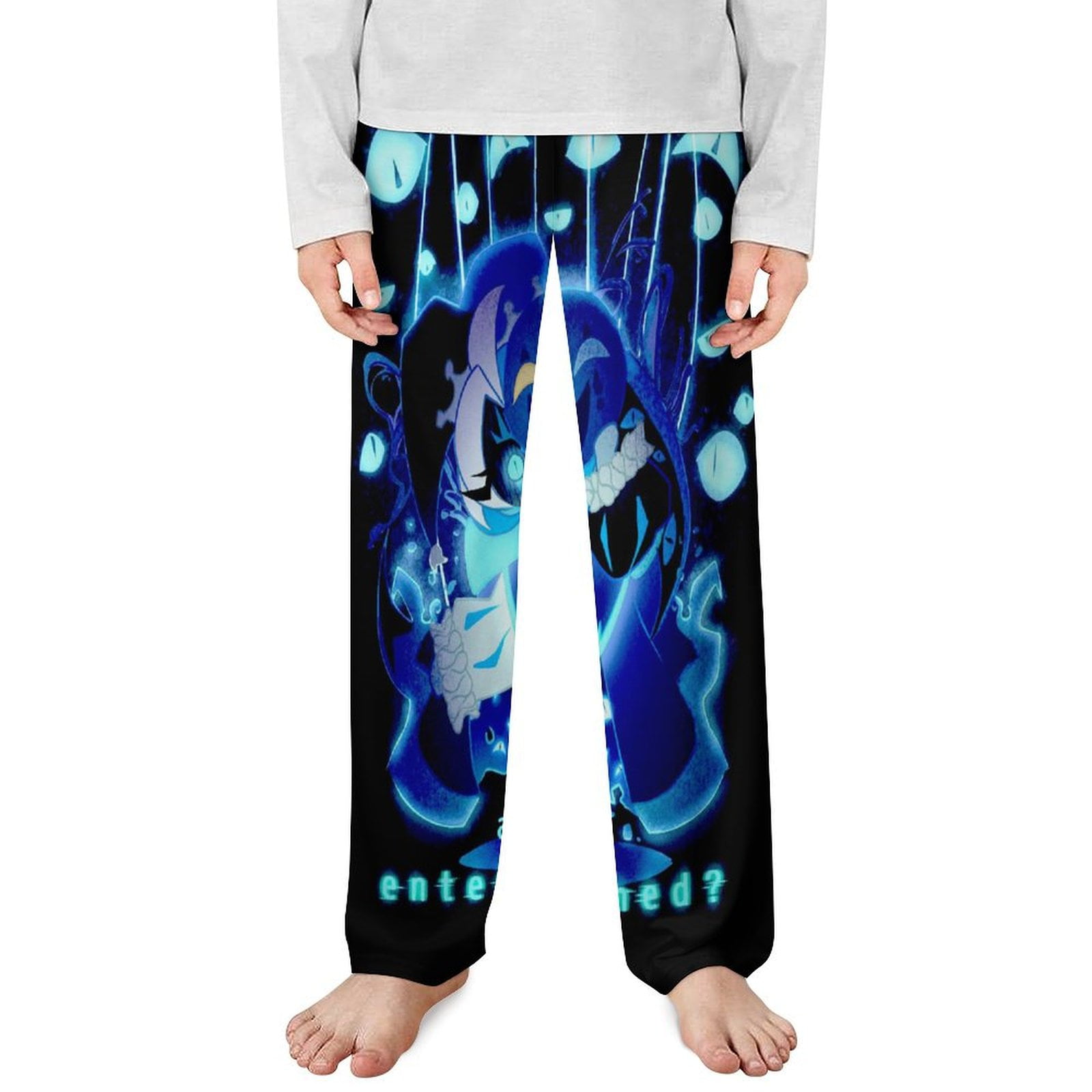 Boys Girls Shadow Milk Cookie Pajama Pants Cartoon Casual Lounge PJ ...