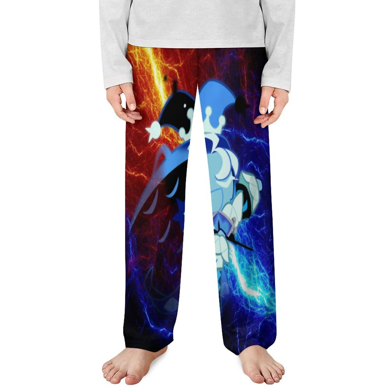 Boys Girls Shadow Milk Cookie Pajama Pants Cartoon Casual Lounge PJ ...