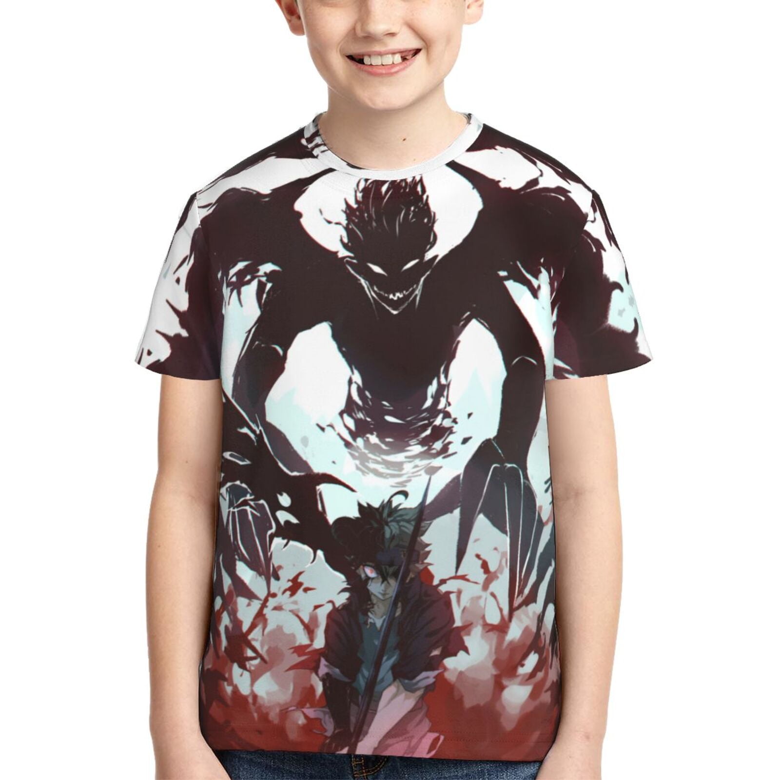 Boys/Girls Shirt Anime Black Clover Shirt 3D Printing Cartoon Cosplay ...